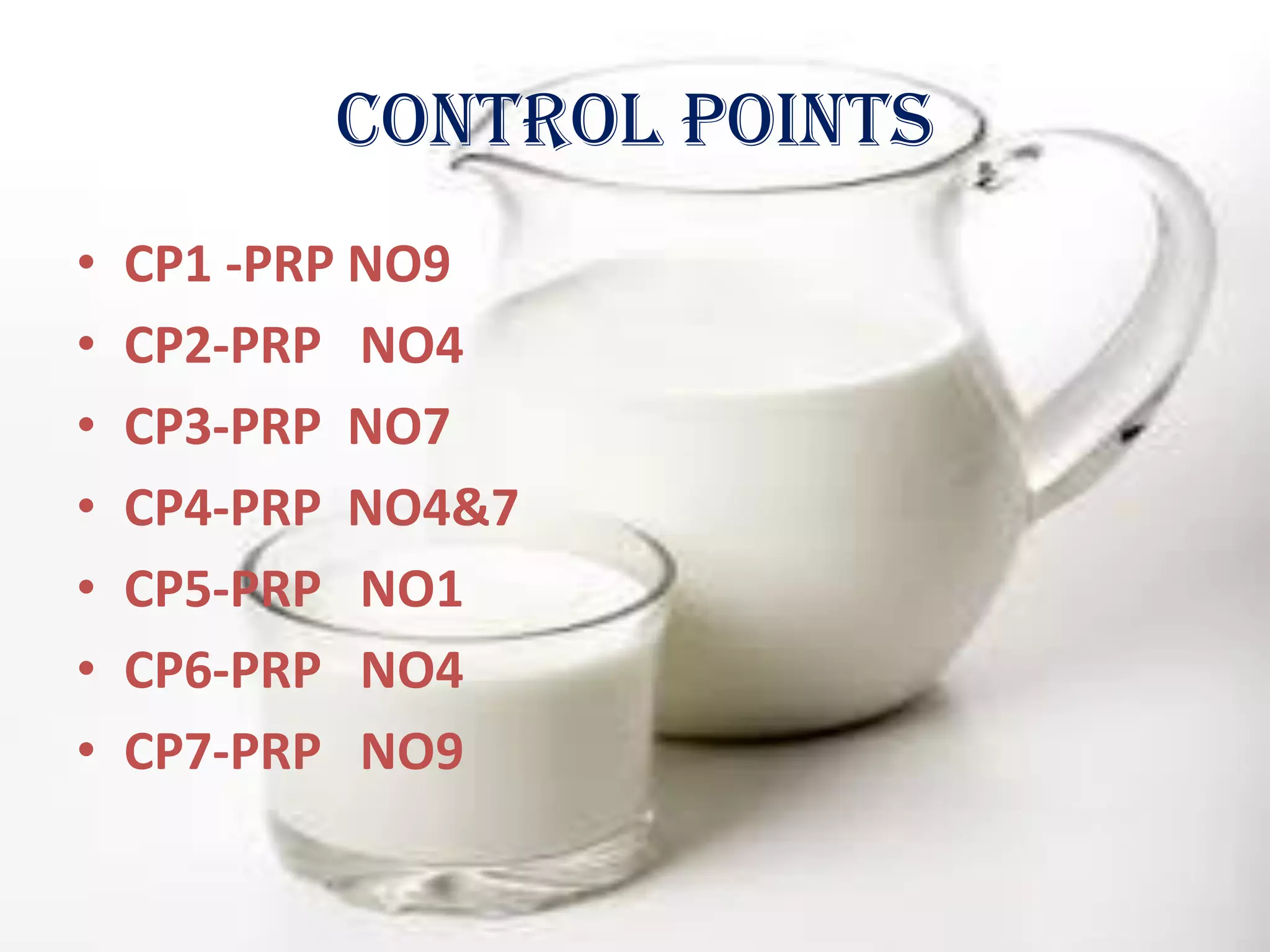 Haccp In Milk Industry Ppt Pdf