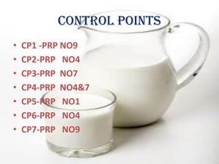 Haccp in milk industry ppt | PDF