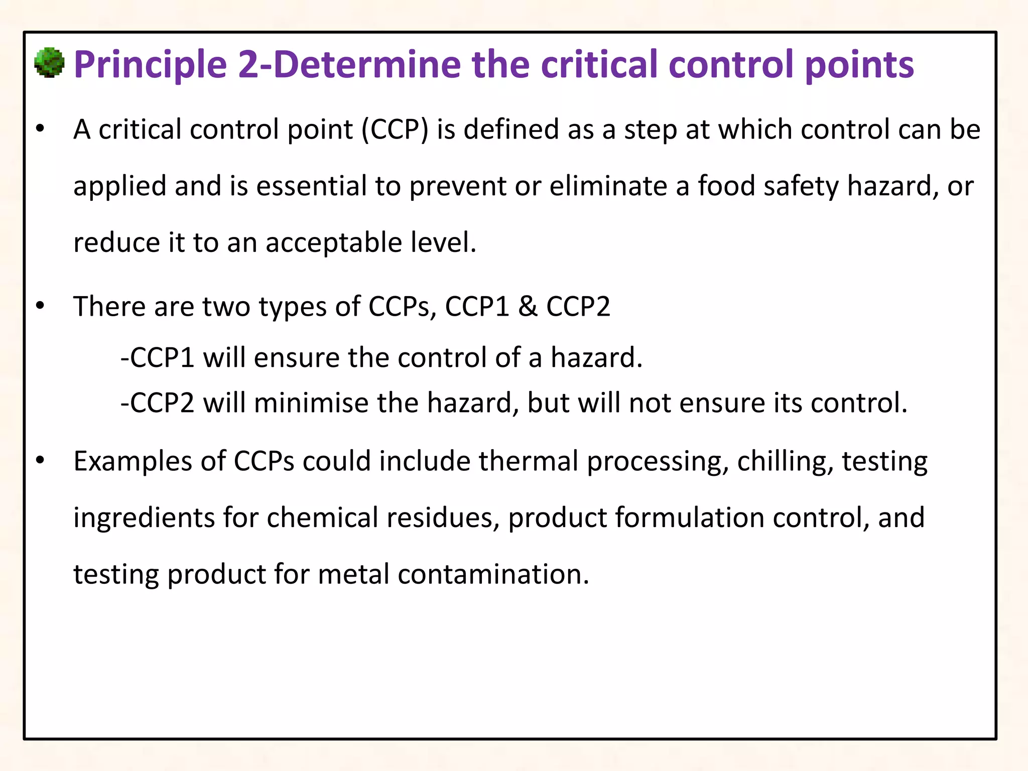 HACCP (Hazard analysis criticle control point) | PPTX
