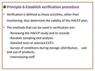 HACCP (Hazard analysis criticle control point) | PPTX