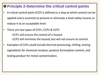 HACCP (Hazard analysis criticle control point) | PPTX