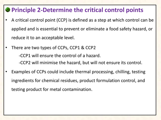 HACCP (Hazard analysis criticle control point) | PPTX | Chemistry | Science