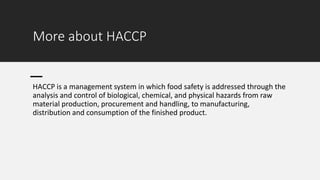 HACCP presentation.pptx | Business | Business and Finance
