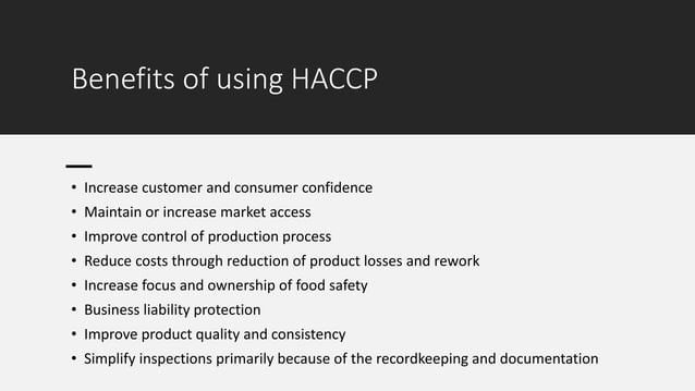 Haccp Presentation Pptx