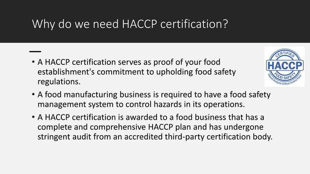 HACCP presentation.pptx | Business | Business and Finance