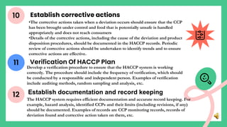 HACCP PRESENTATION SNEHA.pptx | Food Industry | Industries
