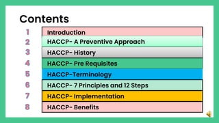 HACCP PRESENTATION SNEHA.pptx | Food Industry | Industries