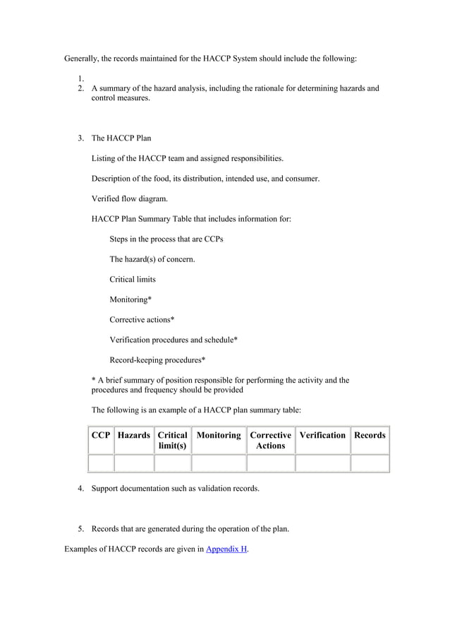 Haccp principles and application guidelines | DOCX | Chemistry | Science