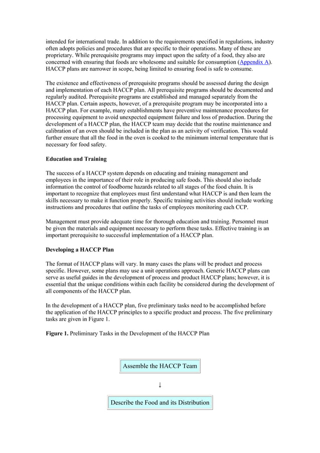Haccp principles and application guidelines | DOCX | Chemistry | Science