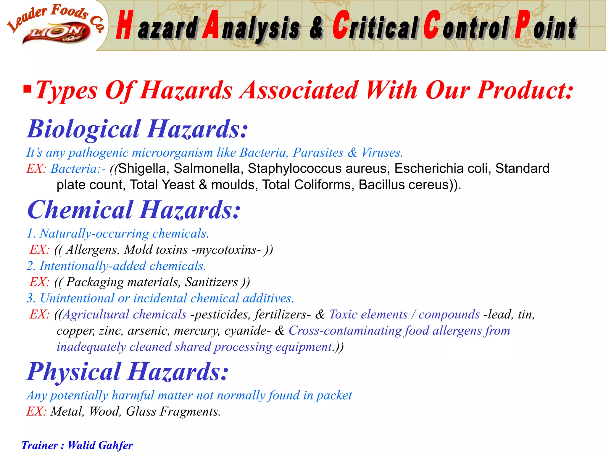 Haccp Training Ppt