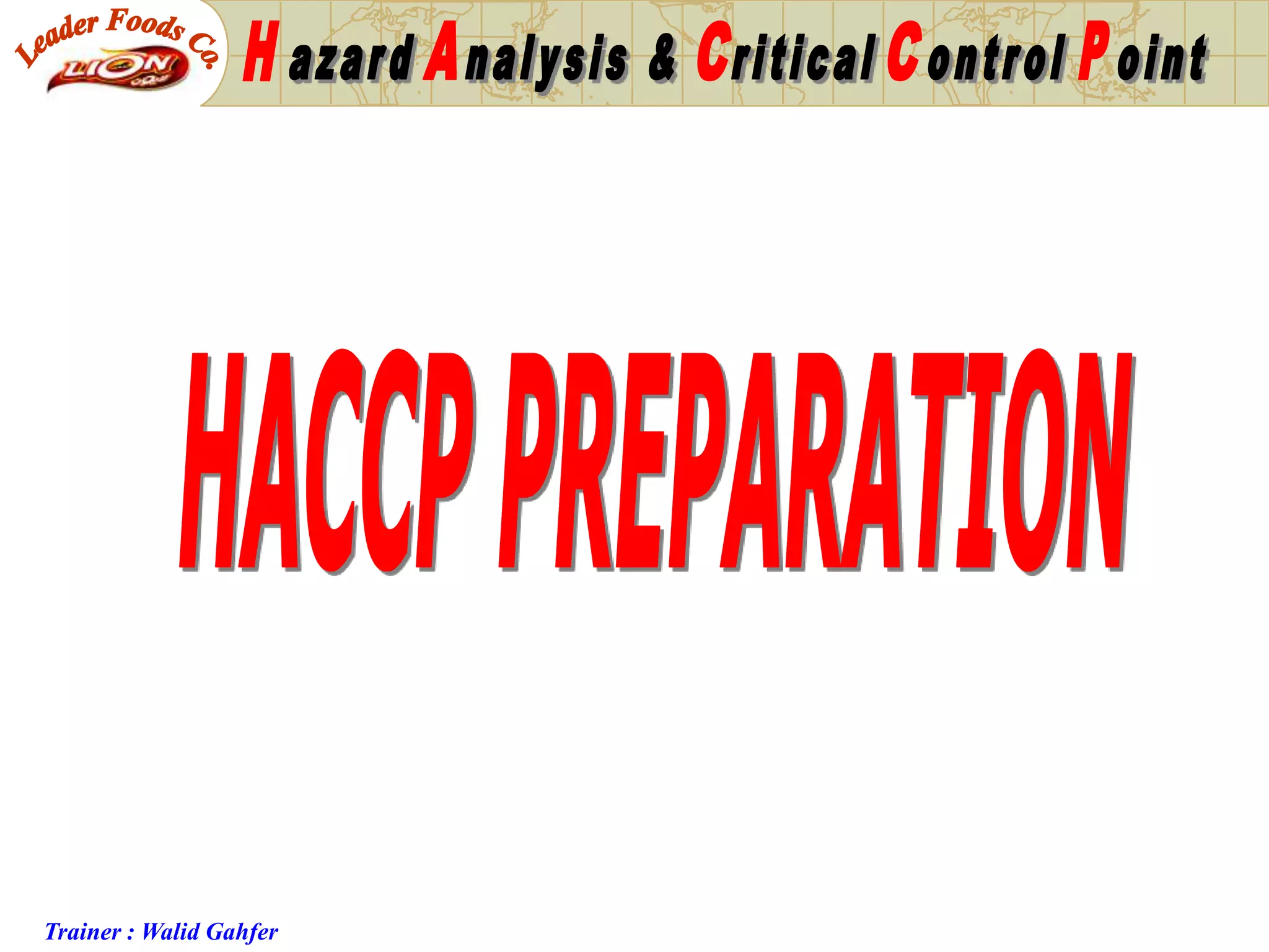 Haccp Training | PPT