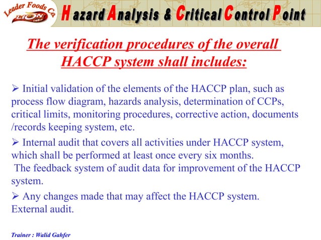 Haccp Training | PPT | Chemistry | Science