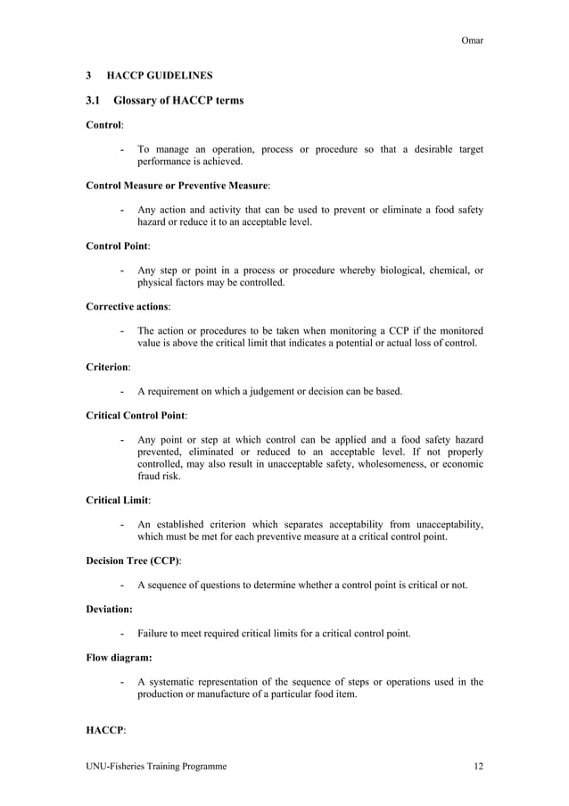 Haccp training | PDF