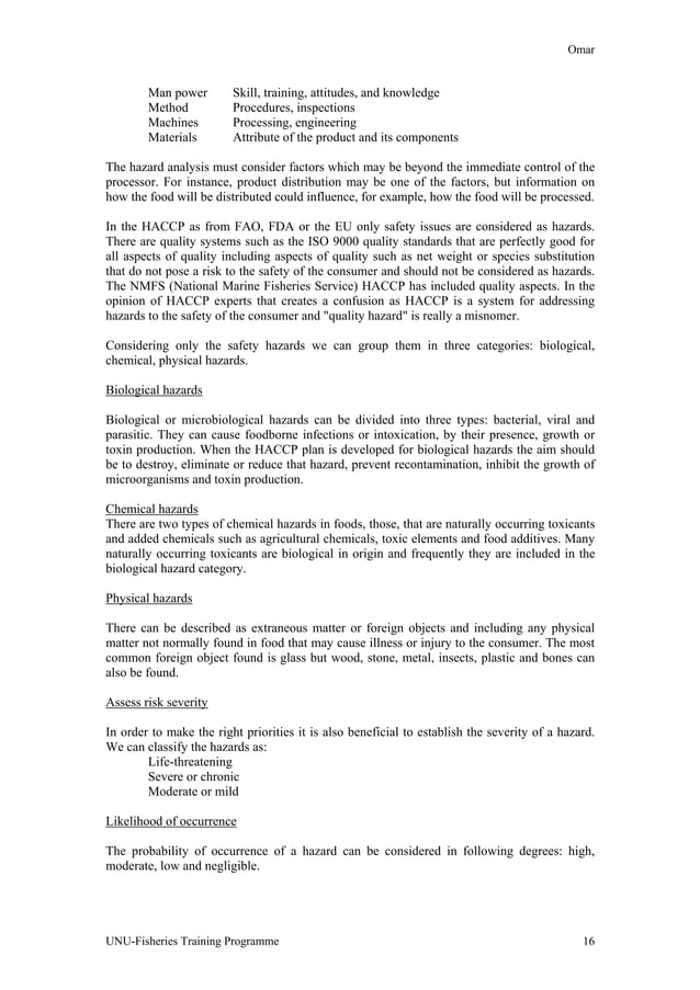 Haccp training | PDF