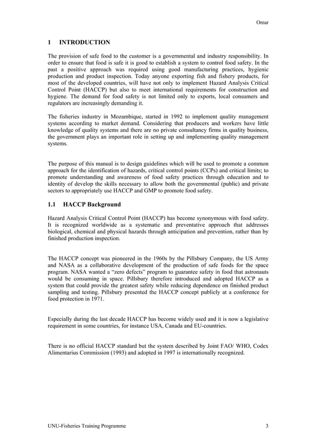 Haccp training | PDF