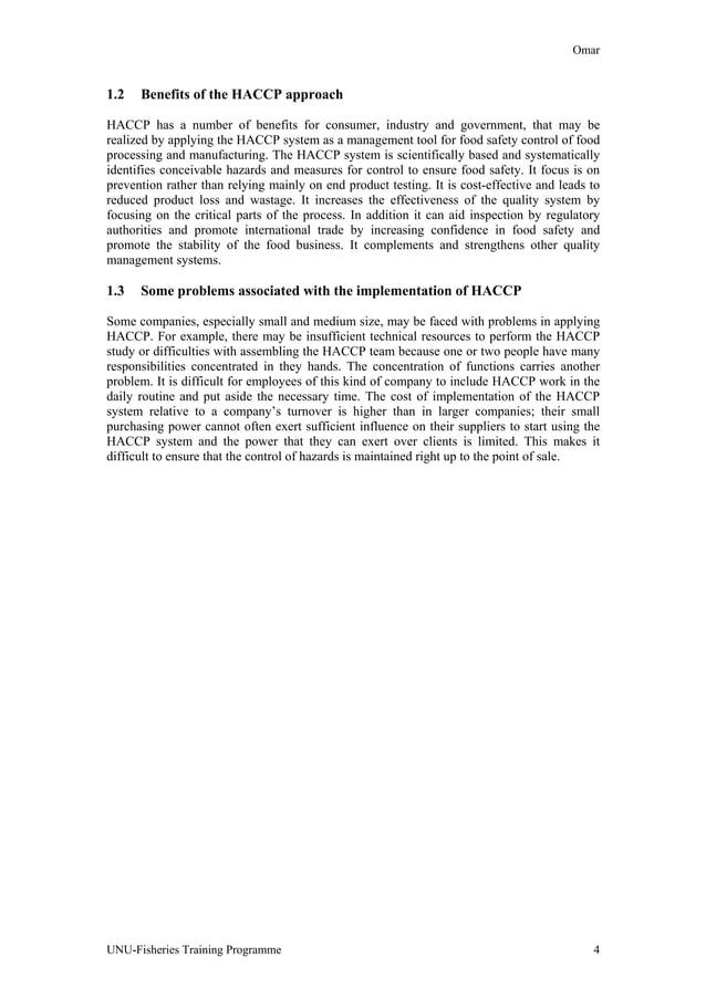 Haccp training | PDF