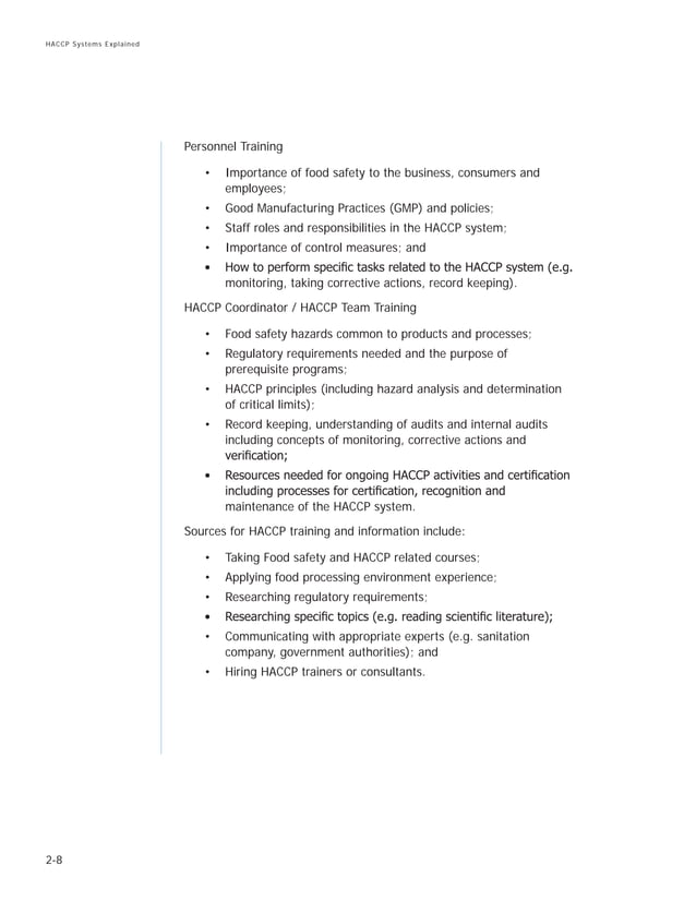 Haccp training | PDF