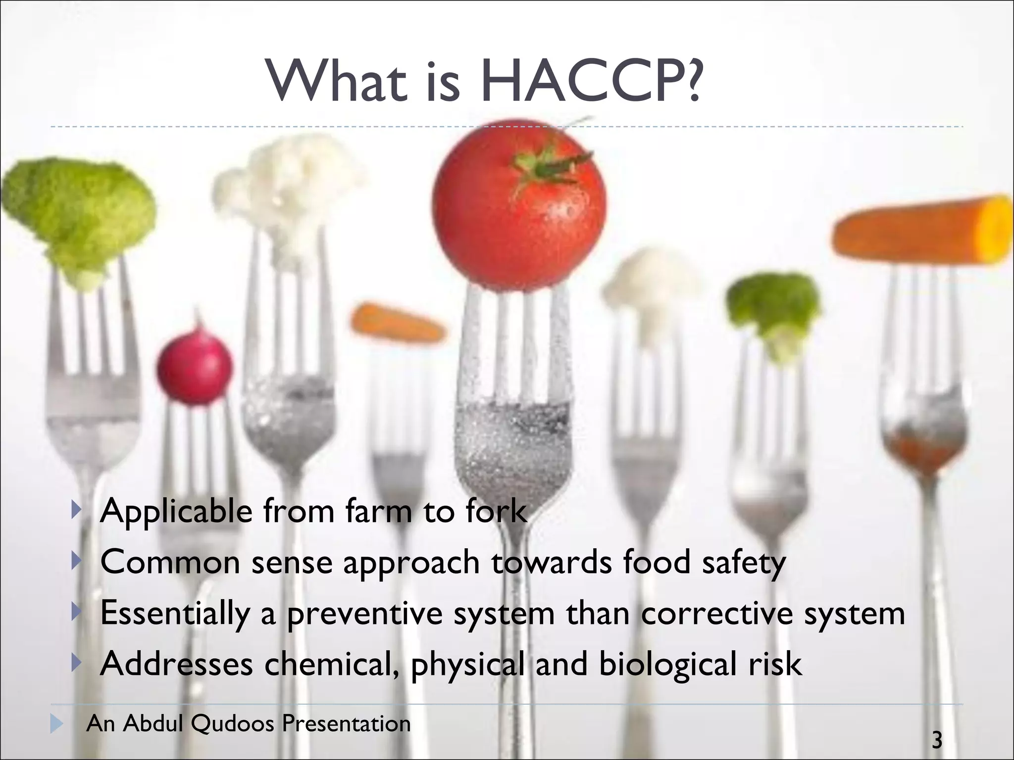 HACCP training simplified by abdul qudoos | PPT