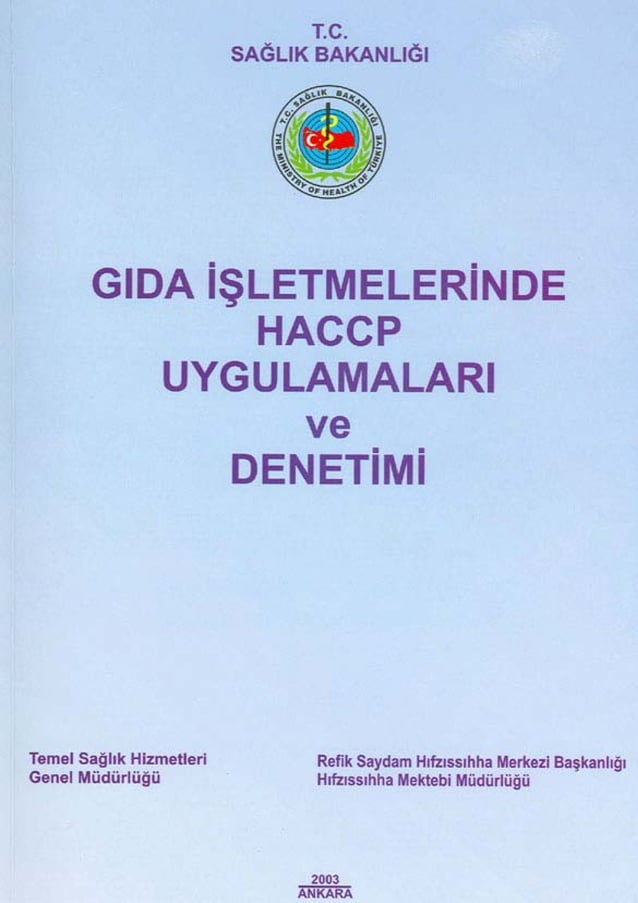 Haccp türkçe not | PDF