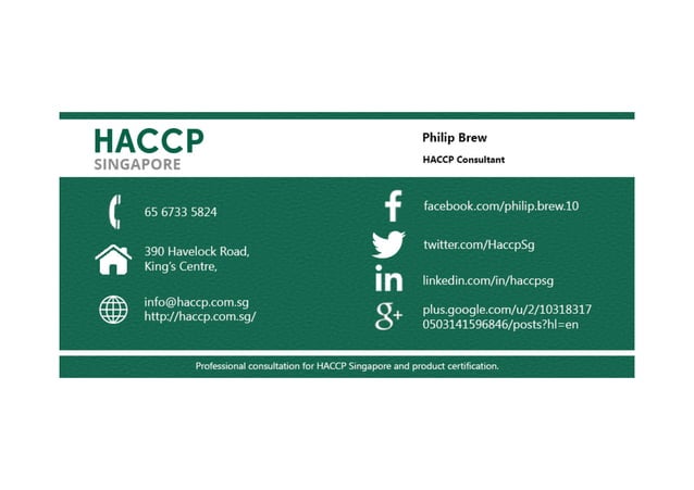 Haccp Singapore | PPT