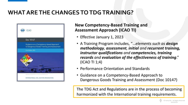HAC Dangerous Goods Regulatory Update Jan 1, 2023 (Verity DG Consulting ...