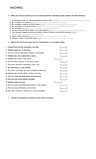 Hachiko video class | DOC