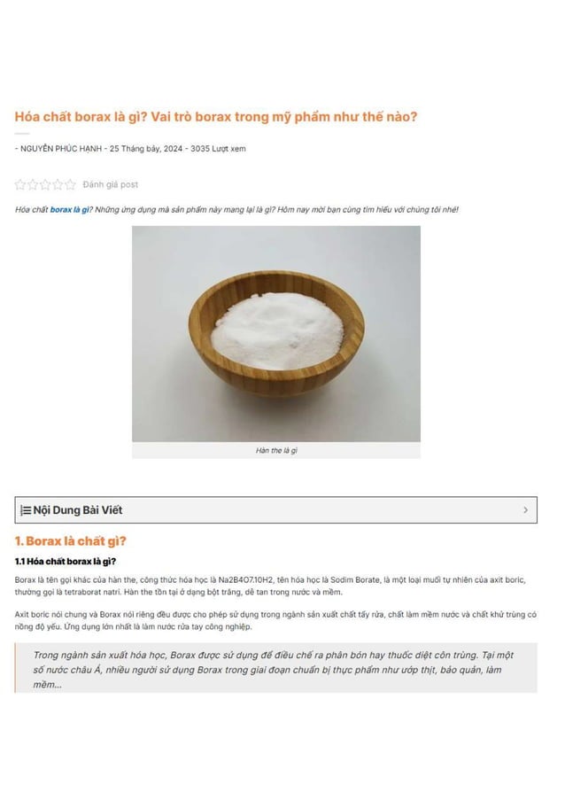 Hóa chất borax là gì Vai trò borax trong mỹ phẩm như thế nào.pdf