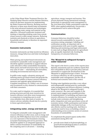 Towards efficient use of water resources in Europe | PDF