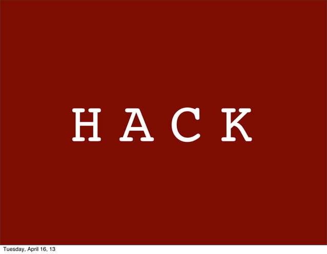 Hacking the Learner Experience | PPT