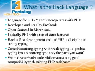 Hack programming language | PPT