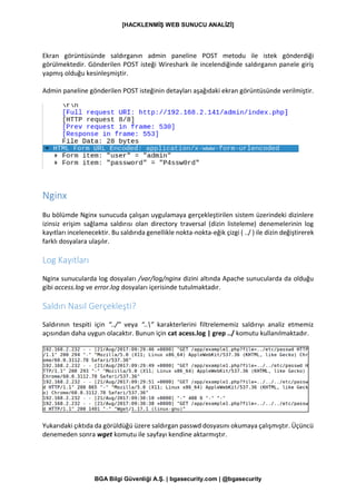 Hacklenmiş Web Sunucu Analizi | PDF