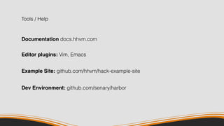 Intro to Hack Language | PPT