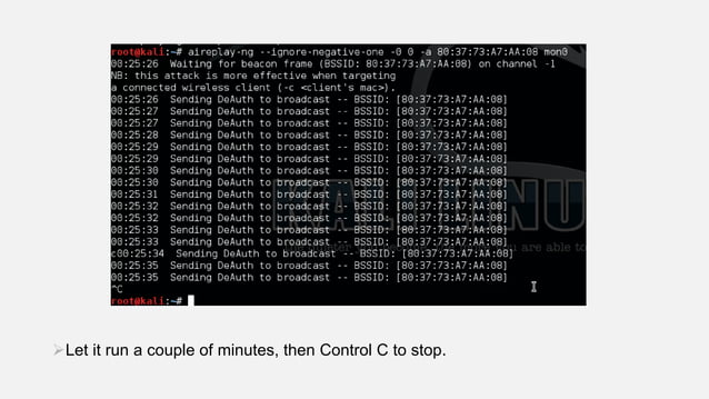 Hack wifi password using kali linux | PPT
