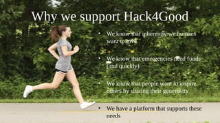 Introduction to JustGiving's API for Hack4Good 2014 attendees | PPT