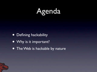 Hackability - What it means, why it’s important | PPT