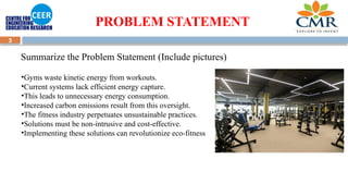 Eco friendly system with Energym self energy generating gym | PPT