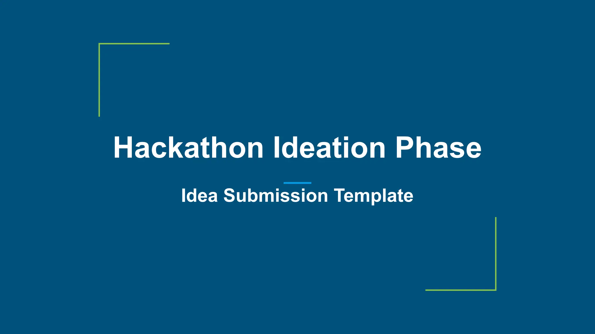 Hackathon - Technology - Idea Submission Template -HackerEarth.pptx