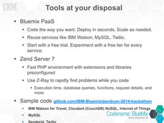 IBM Hackathon@ZendCon 2014 | PPTX | Internet | Computing