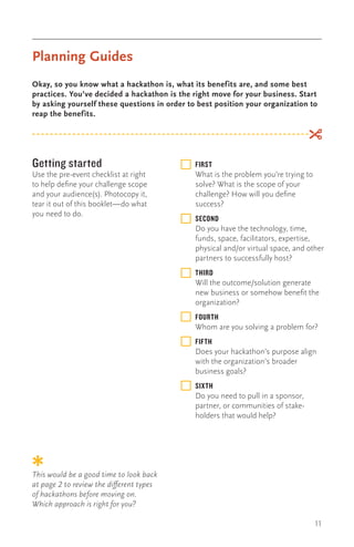 You Can Hack That: How to Use Hackathons to Solve Your Toughest Challenges | PDF