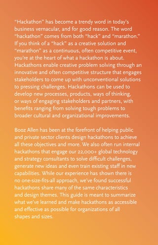 You Can Hack That: How to Use Hackathons to Solve Your Toughest ...