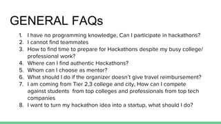 Strategies and Roadmap to win any Hackathon | PPTX