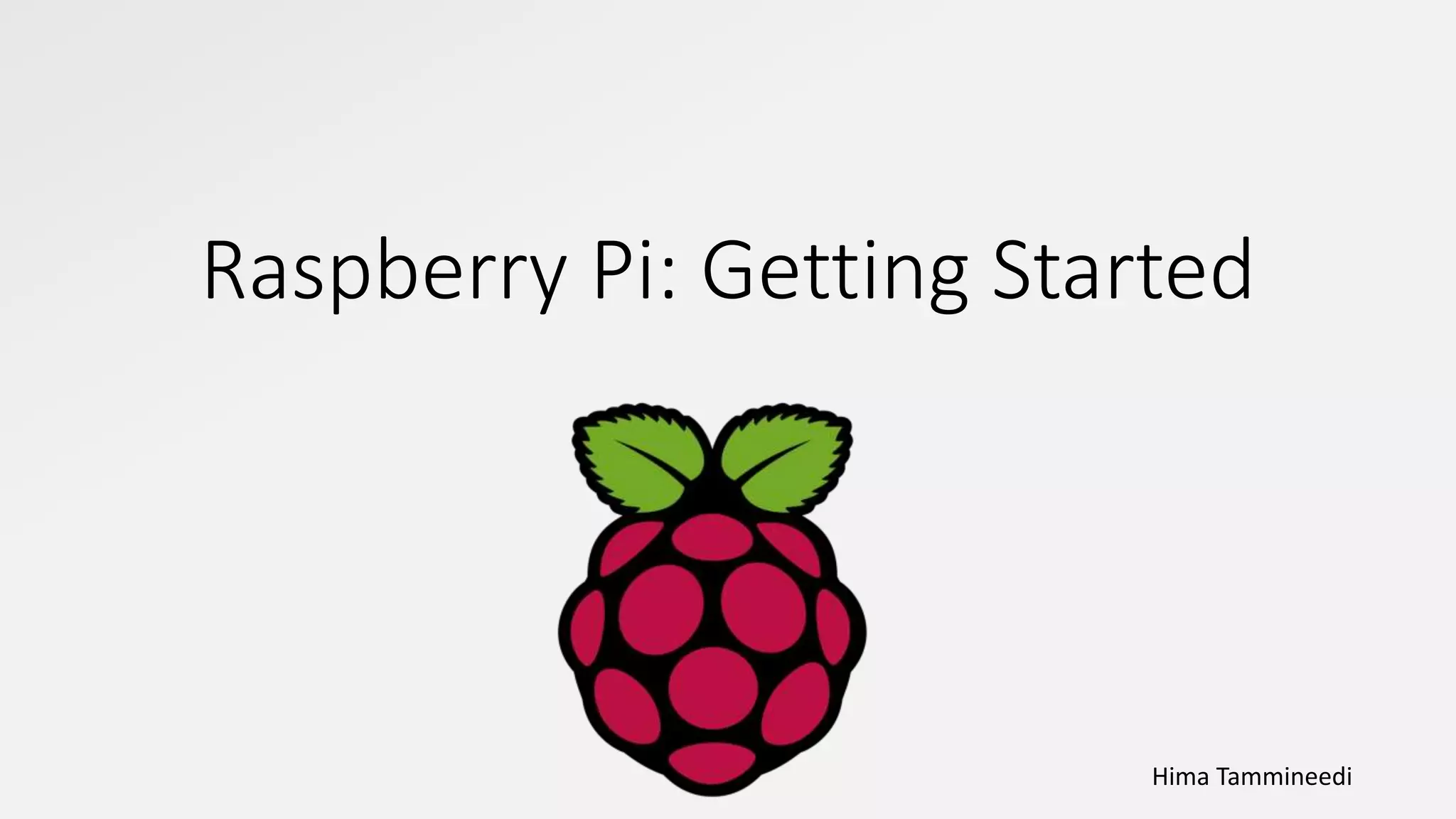 Raspberry Pi Intro Workshop Pptx Operating Systems Computer