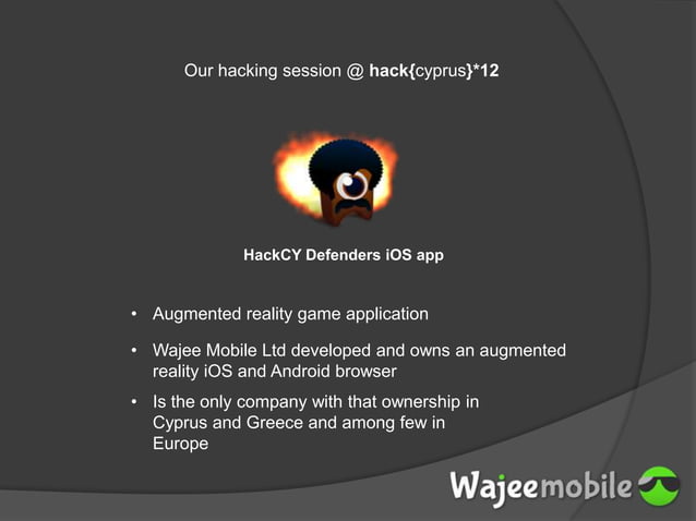 Hack cy 2012 presentation | PPTX