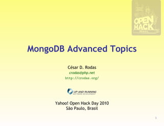MongoDB Advanced Topics | PDF