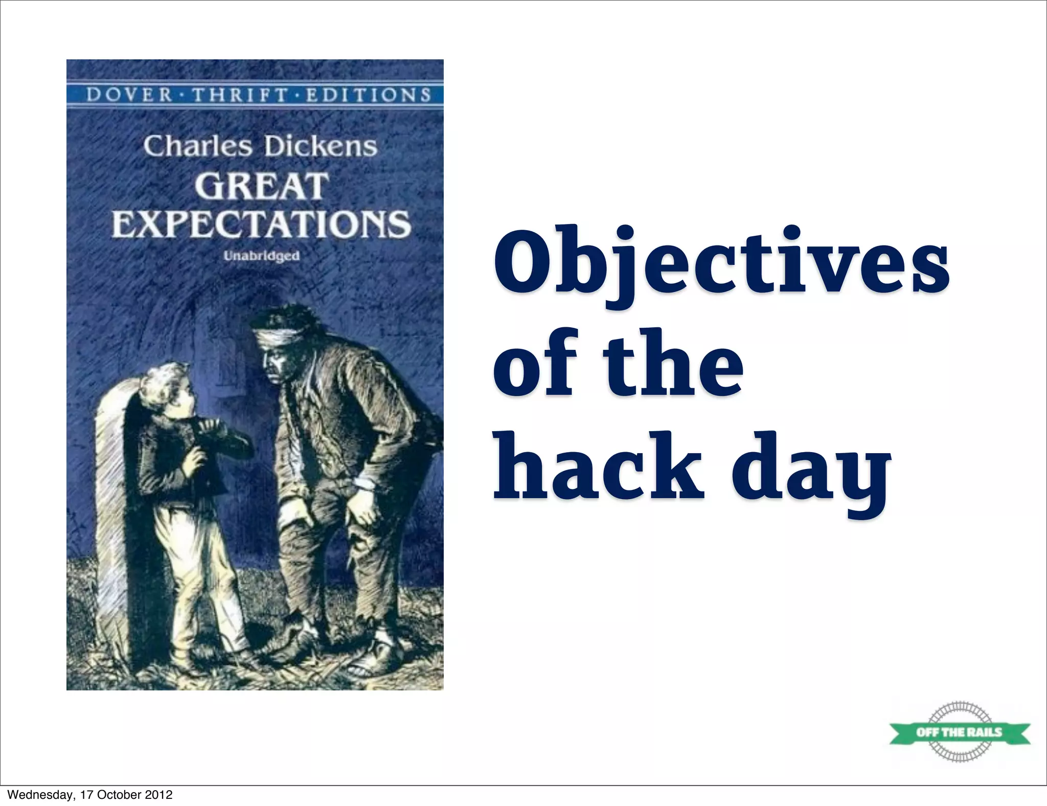 Hackday presentation by Jamie Andrews | PPT