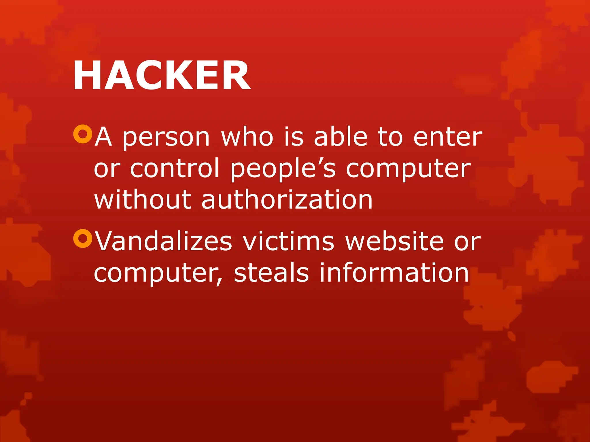 lesson about HACKER power point presentation | PPTX