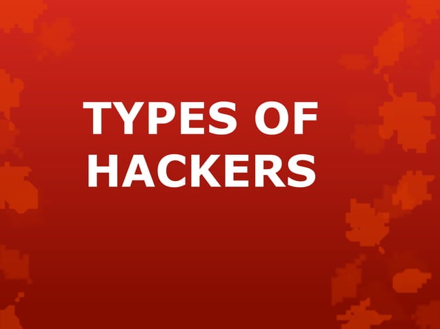 lesson about HACKER power point presentation | PPT