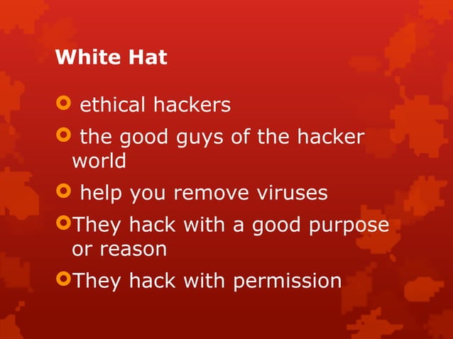 lesson about HACKER power point presentation | PPT