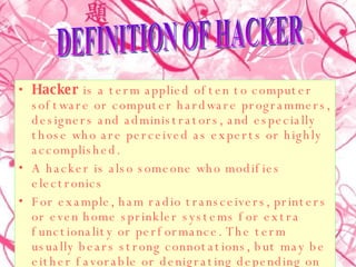 Hacker Anis | PPT | Computing | Technology & Computing