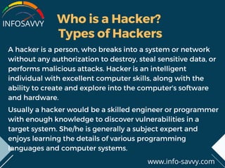 What is Hacking? AND Types of Hackers | PDF | Technology & Computing